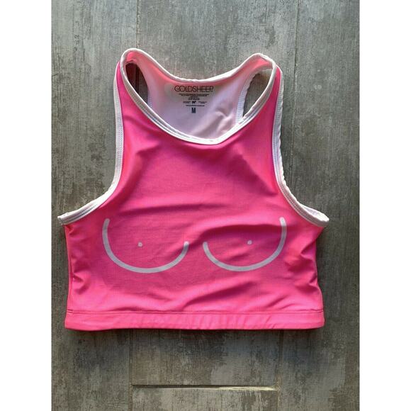 Goldsheep | Tops | Goldsheep X Keep A Breast Save The Tatas Neon Pink ...